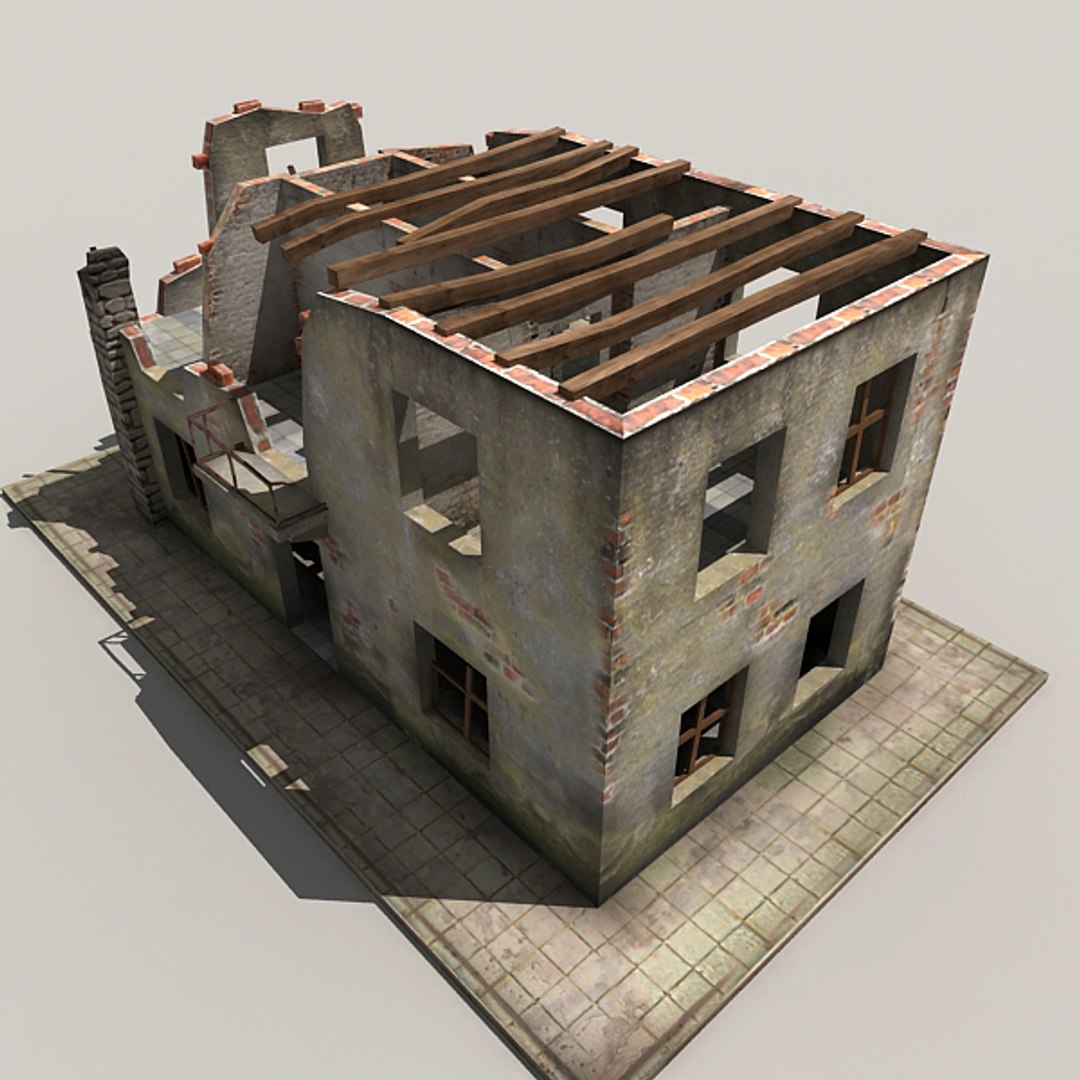 3d Model Ruin Building