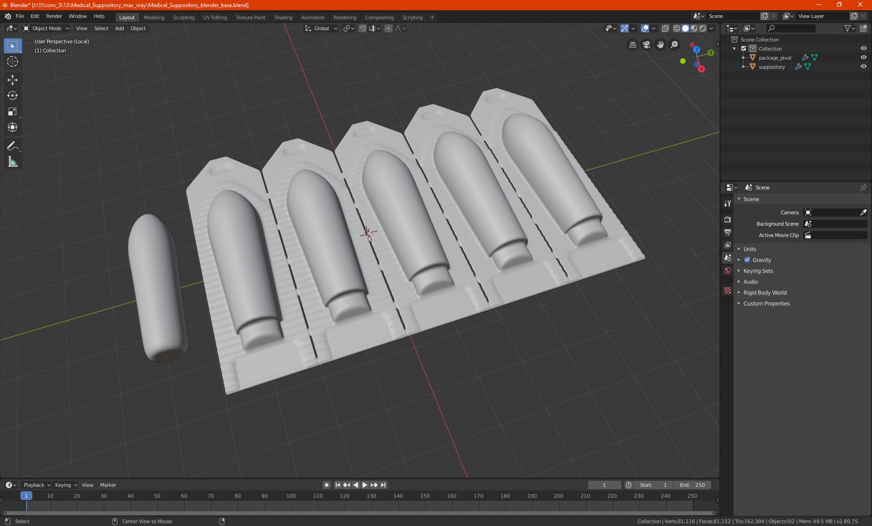 Medical Suppository 3D Model - TurboSquid 2022322