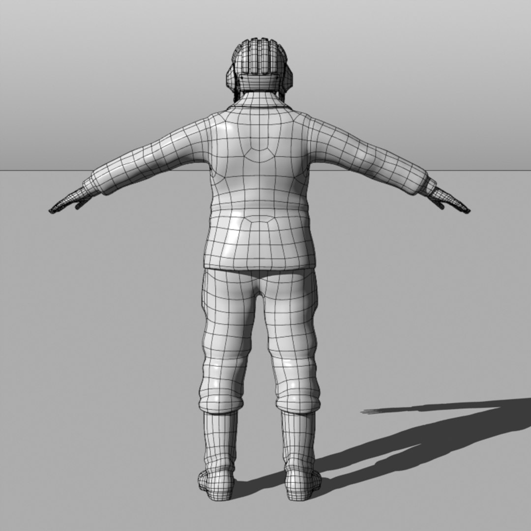 3d Model Crewman Russian
