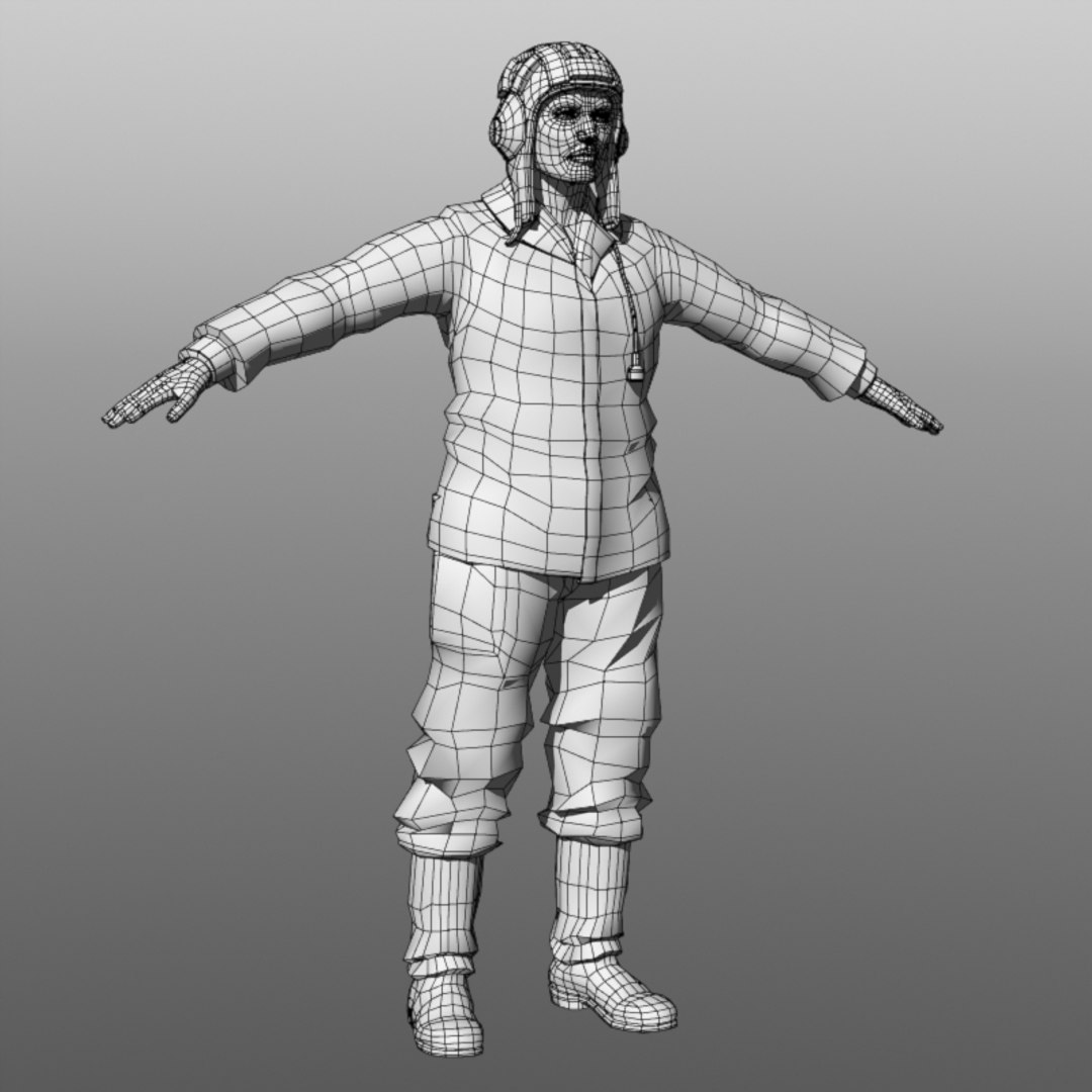 3d Model Crewman Russian