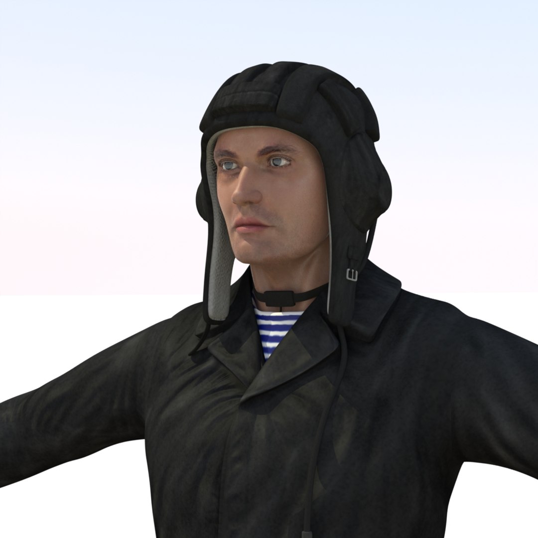 3d Model Crewman Russian