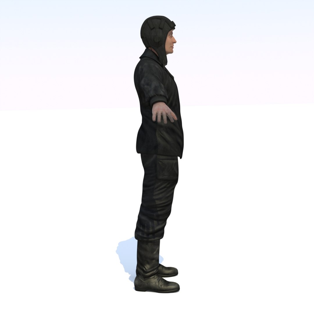 3d Model Crewman Russian