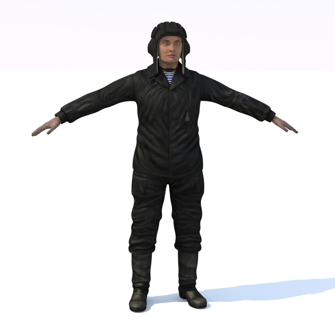 3d Model Crewman Russian