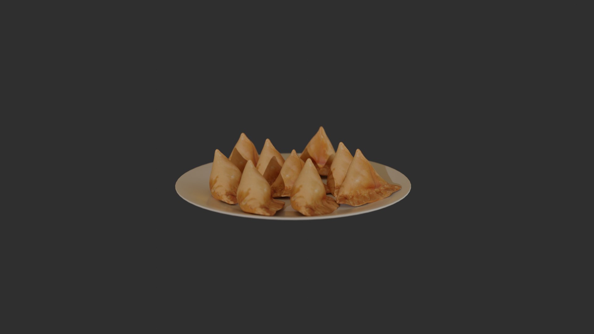 SamosaPlate 3D Model - TurboSquid 2160345