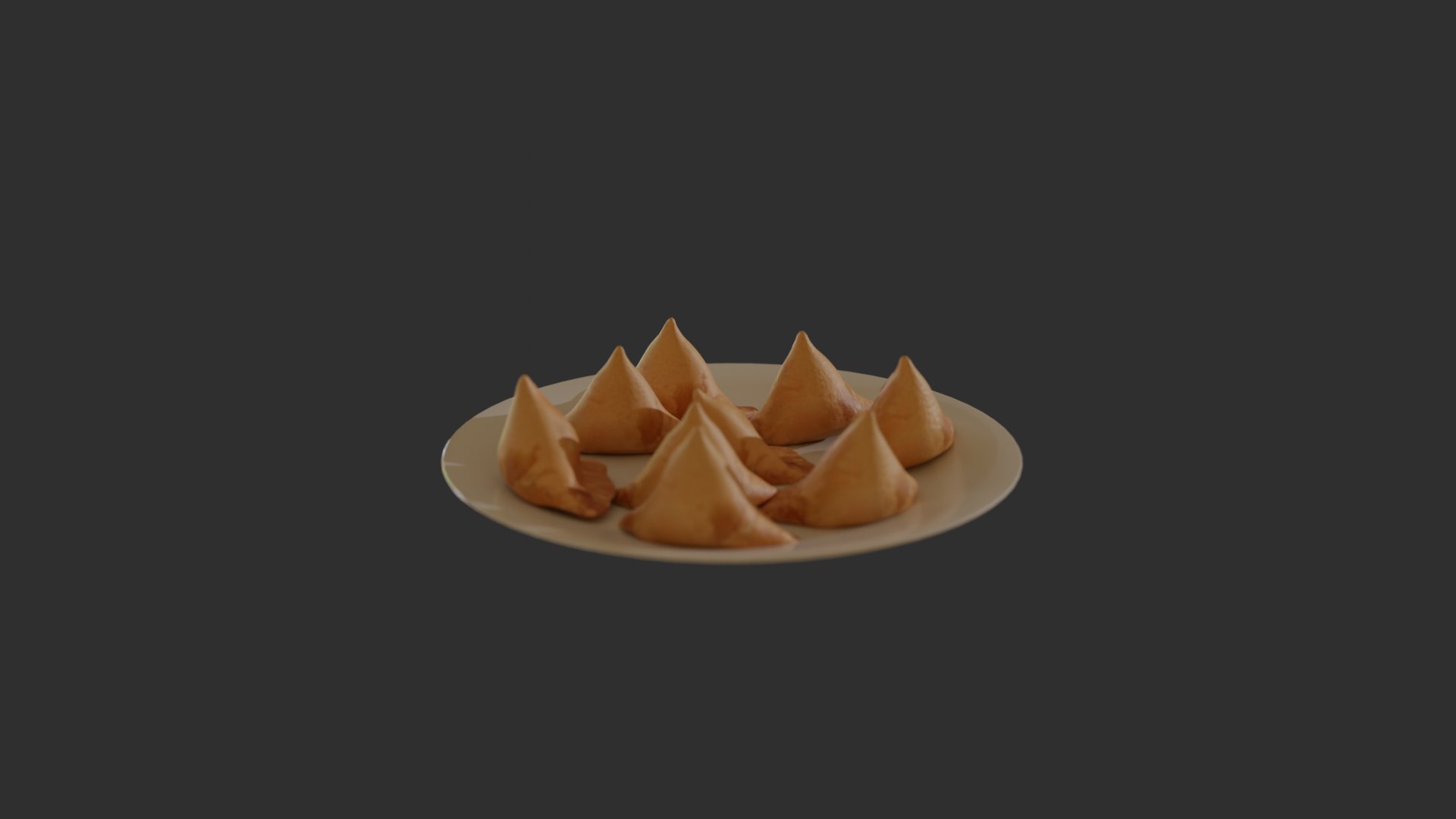 SamosaPlate 3D Model - TurboSquid 2160345