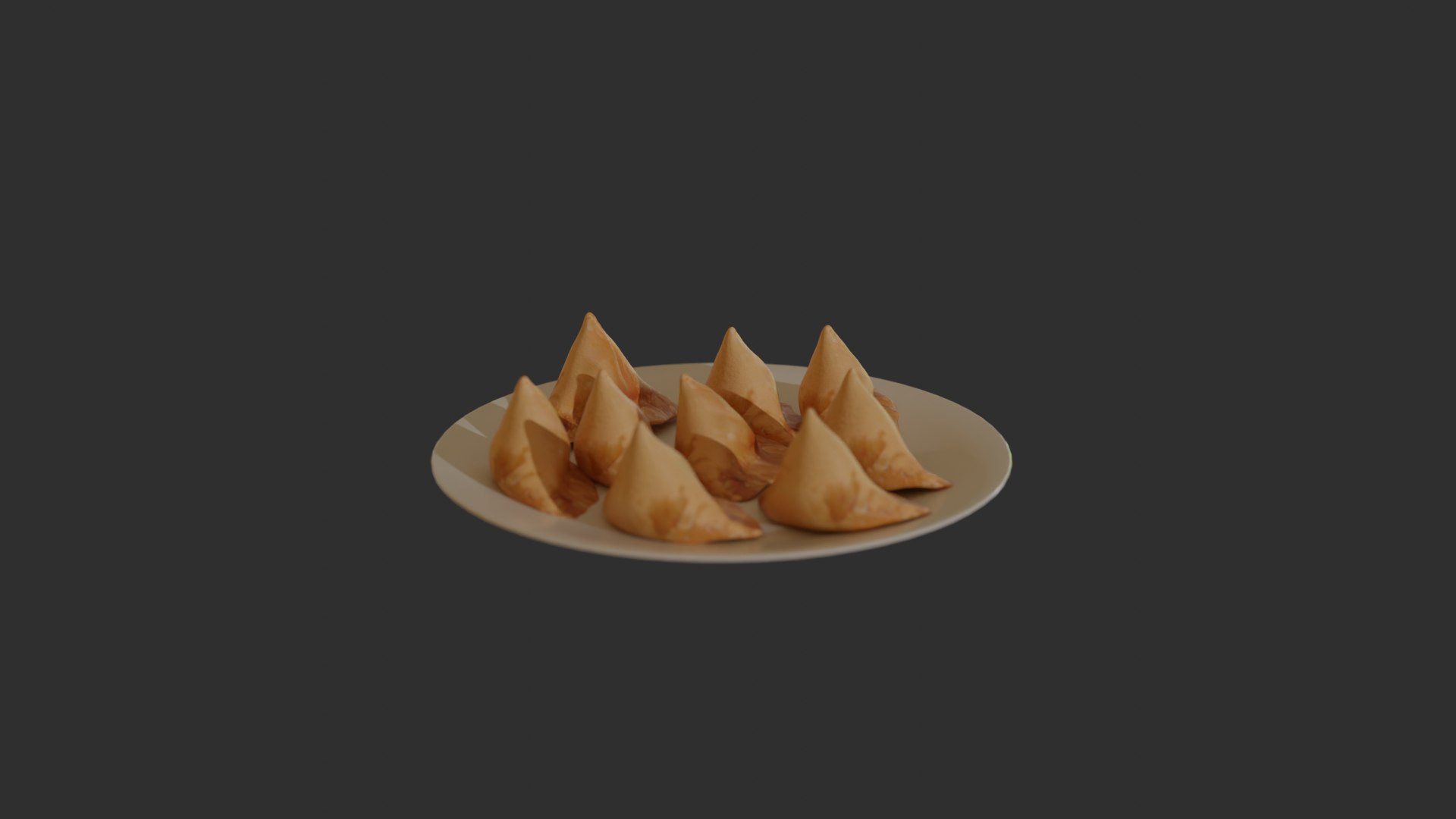 SamosaPlate 3D Model - TurboSquid 2160345