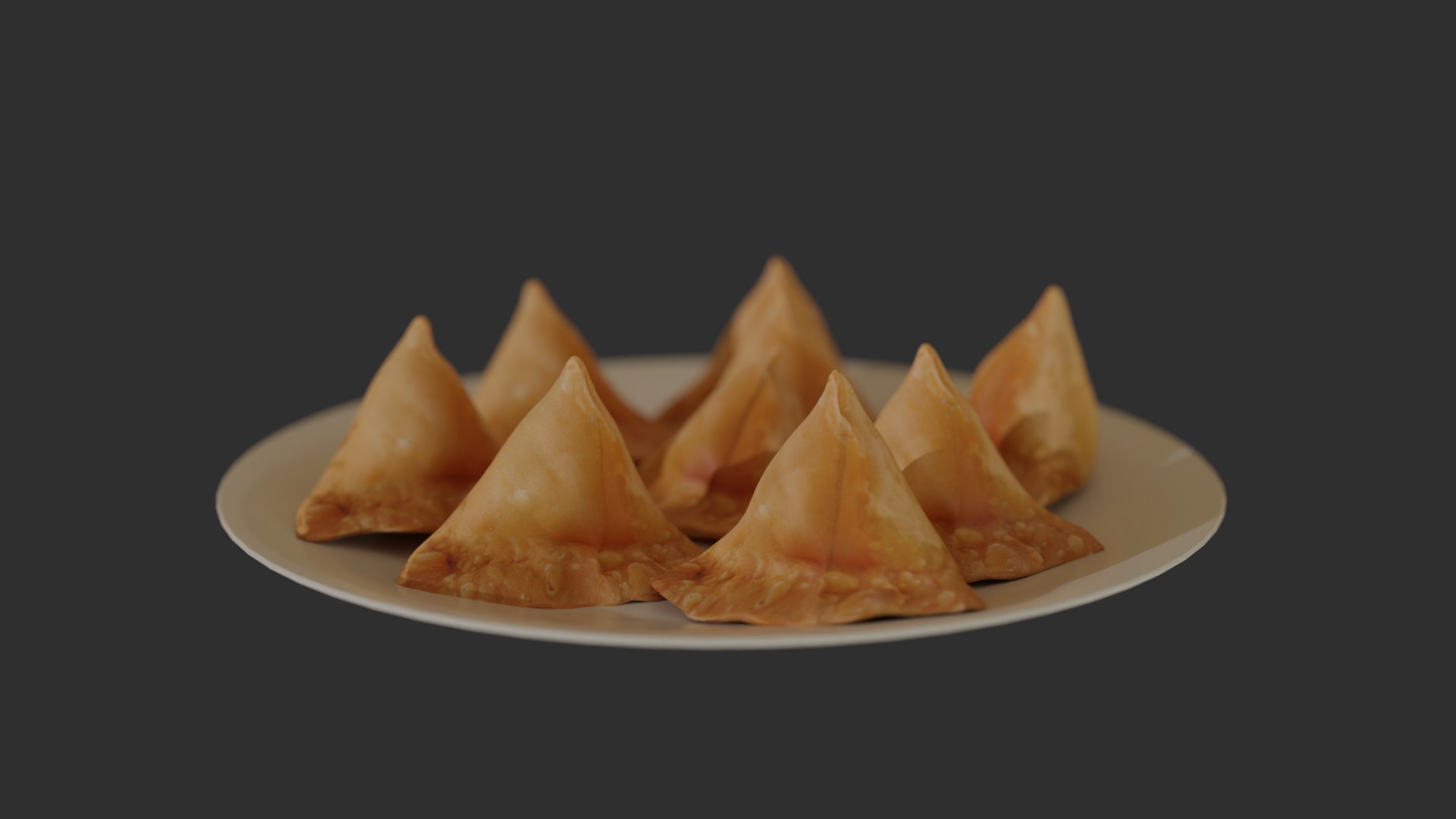 SamosaPlate 3D Model - TurboSquid 2160345