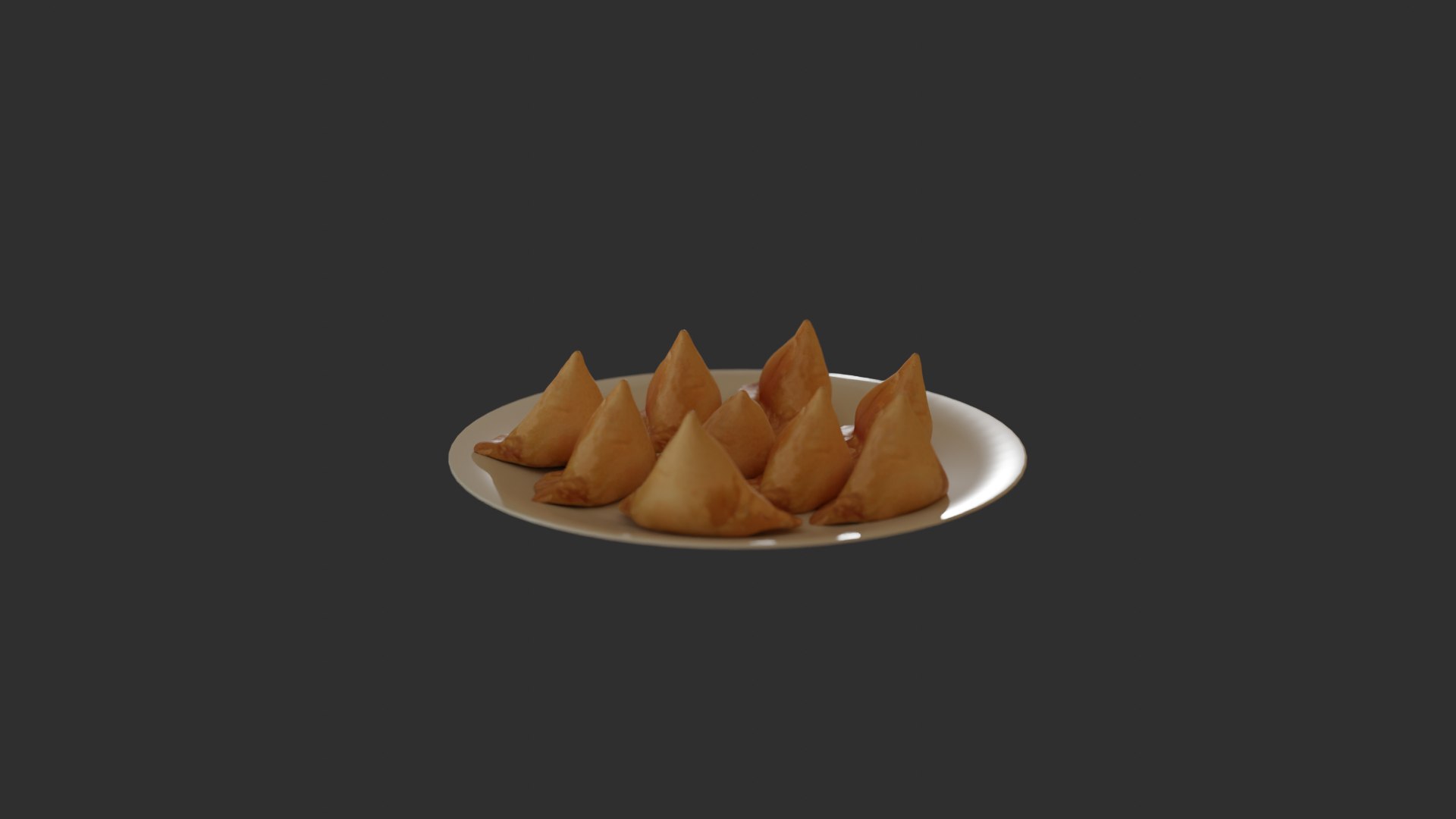 SamosaPlate 3D Model - TurboSquid 2160345