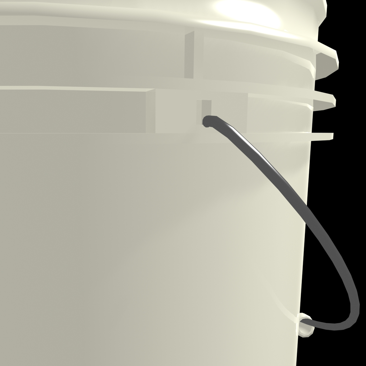 free plastic bucket 3d model