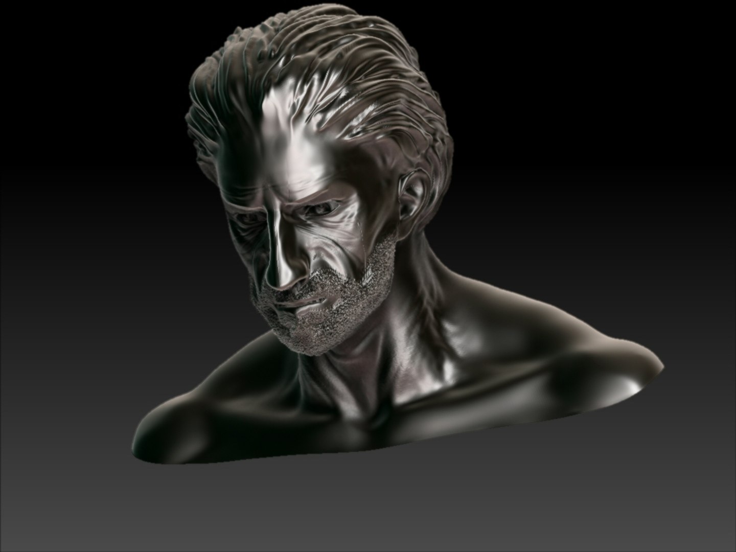 Zbrush Human Male Head 3d Model
