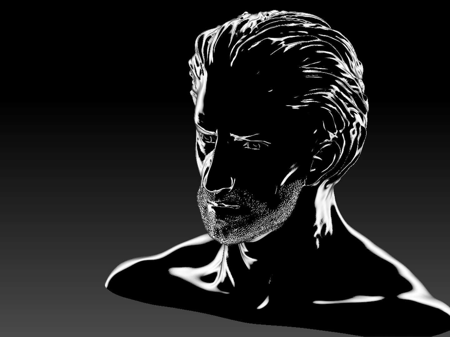 Zbrush Human Male Head 3d Model