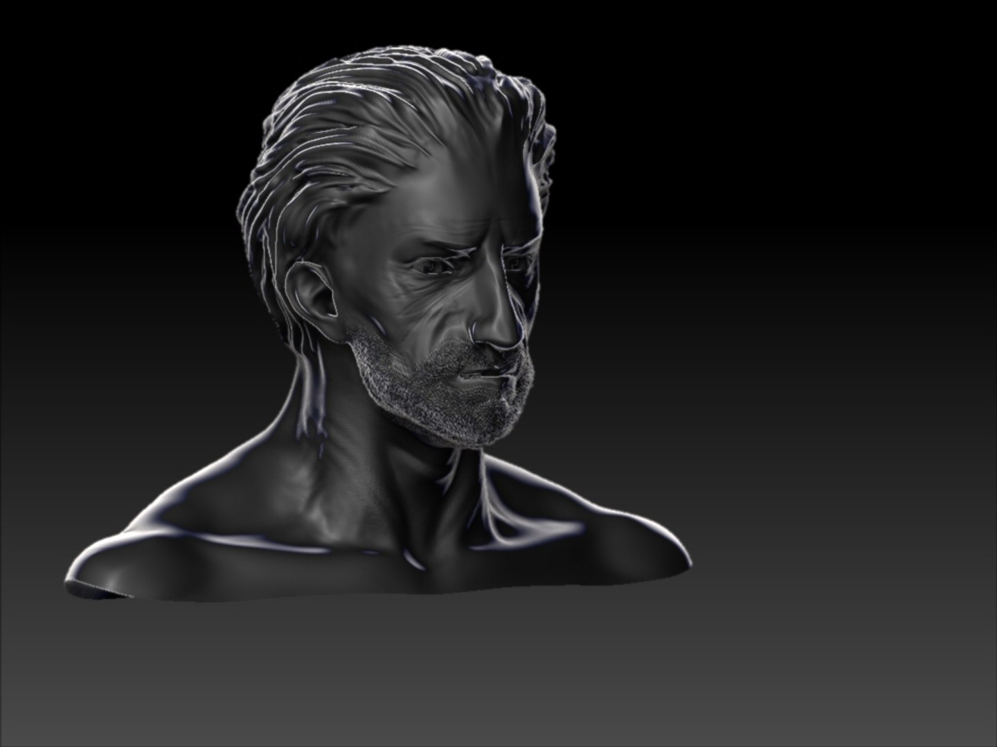 Zbrush Human Male Head 3d Model