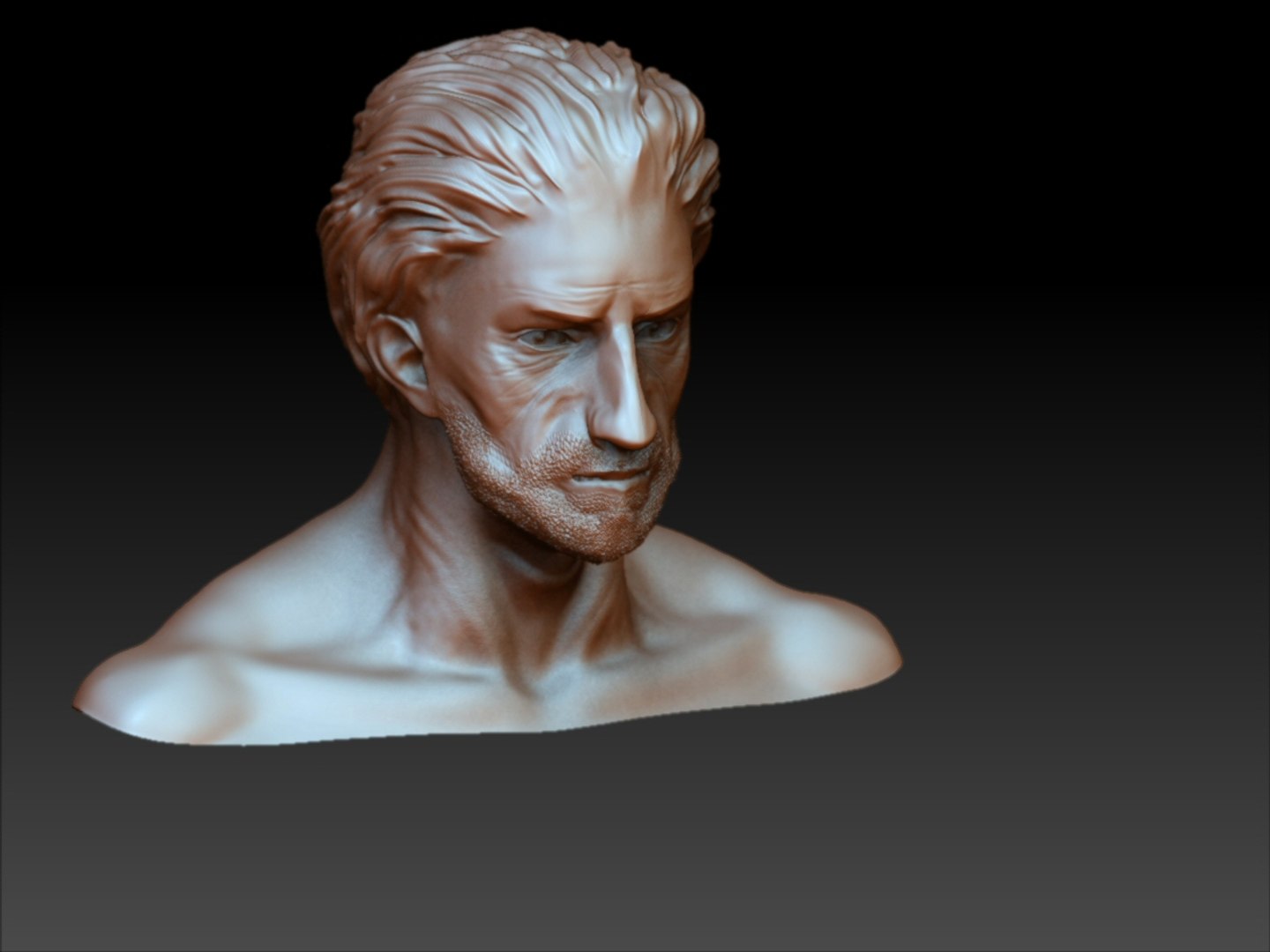 Zbrush Human Male Head 3d Model