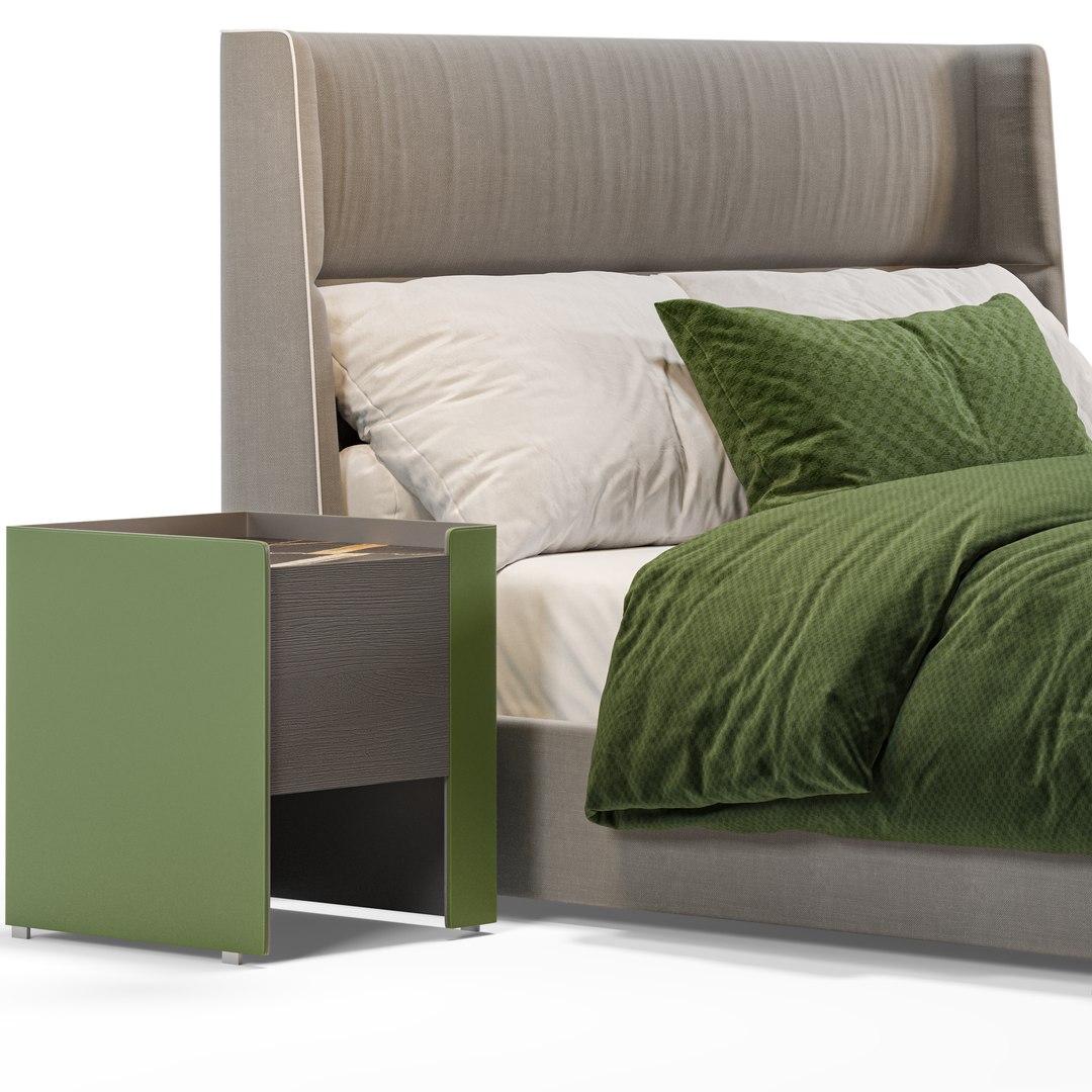 3D Model Bed Poliform Chloe - TurboSquid 2054332