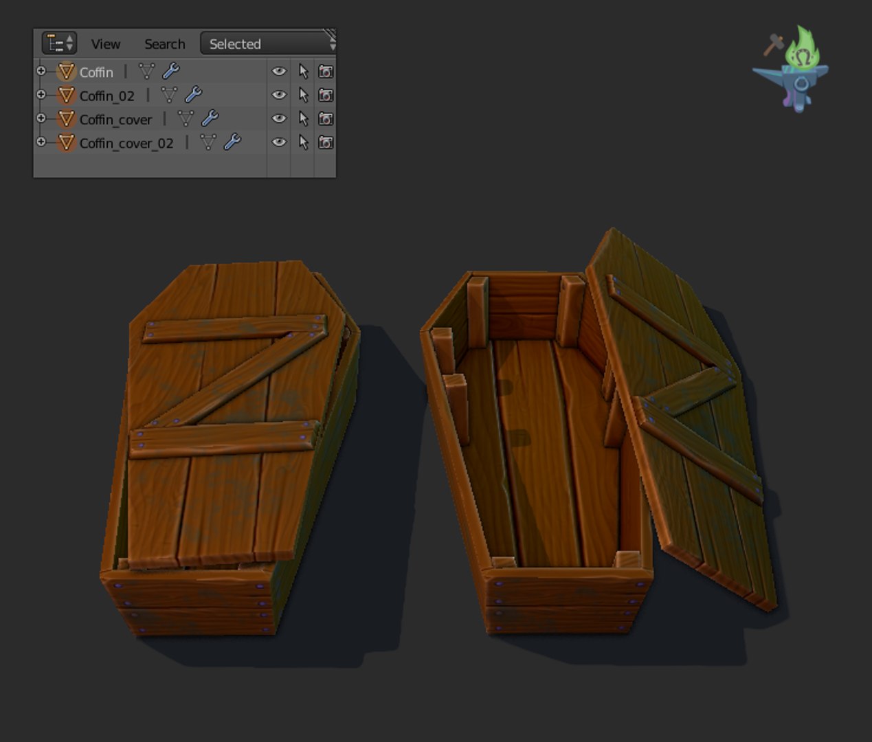 3D coffin ready model - TurboSquid 1544212