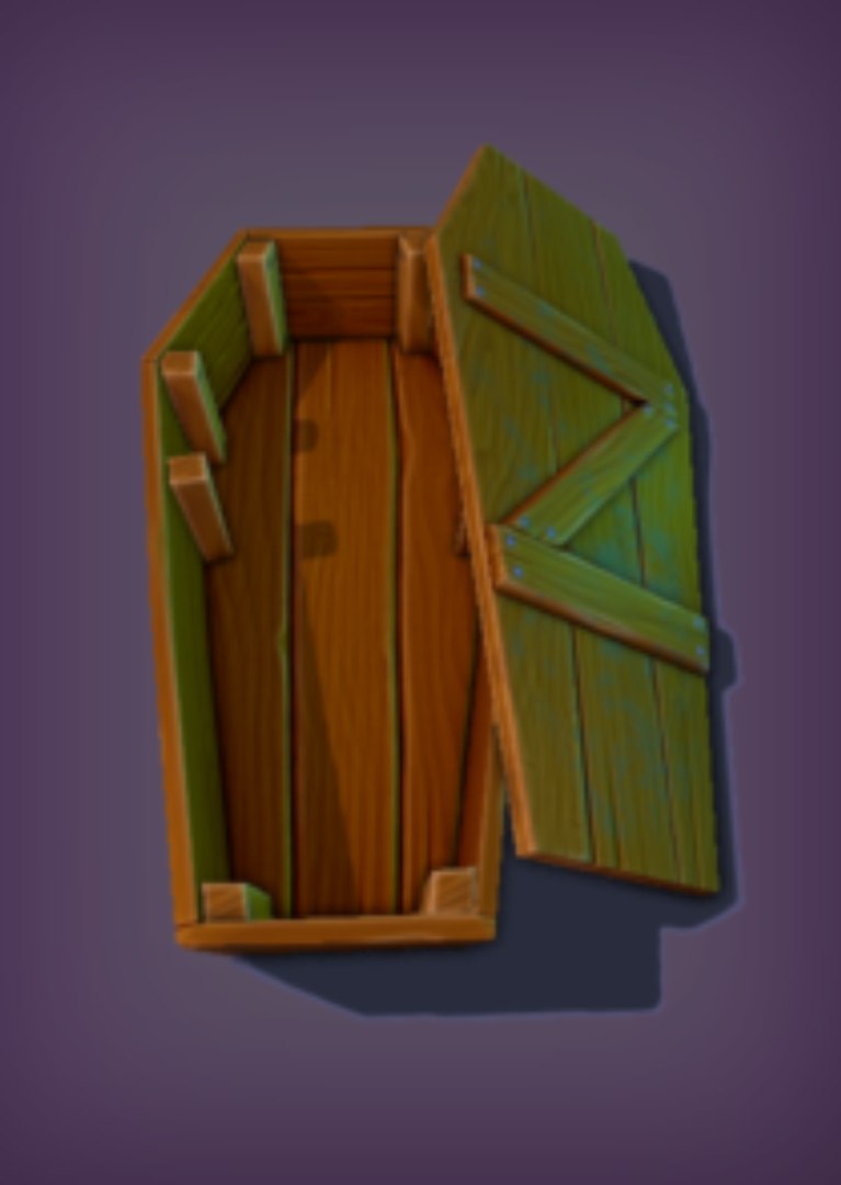 3D coffin ready model - TurboSquid 1544212