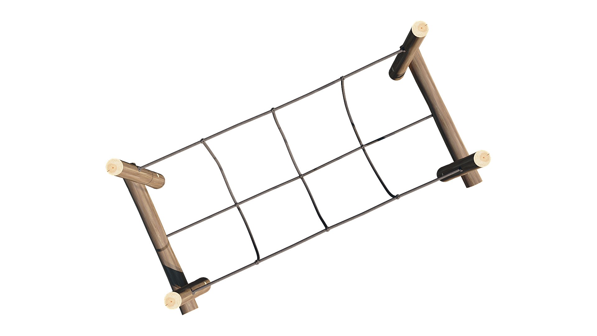 3D Playground Wooden Log Balance Beam model - TurboSquid 1720913