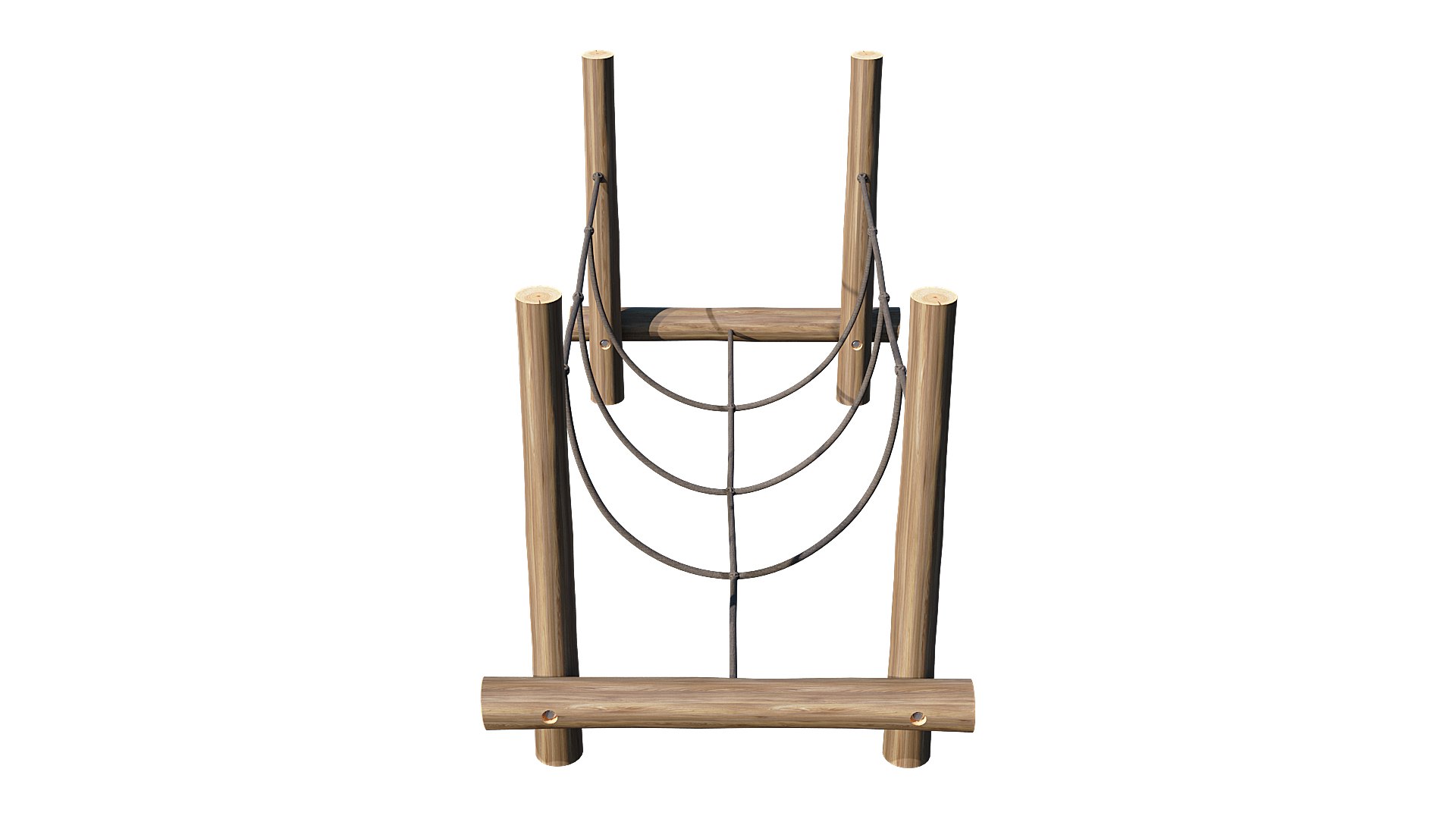 3D Playground Wooden Log Balance Beam model - TurboSquid 1720913