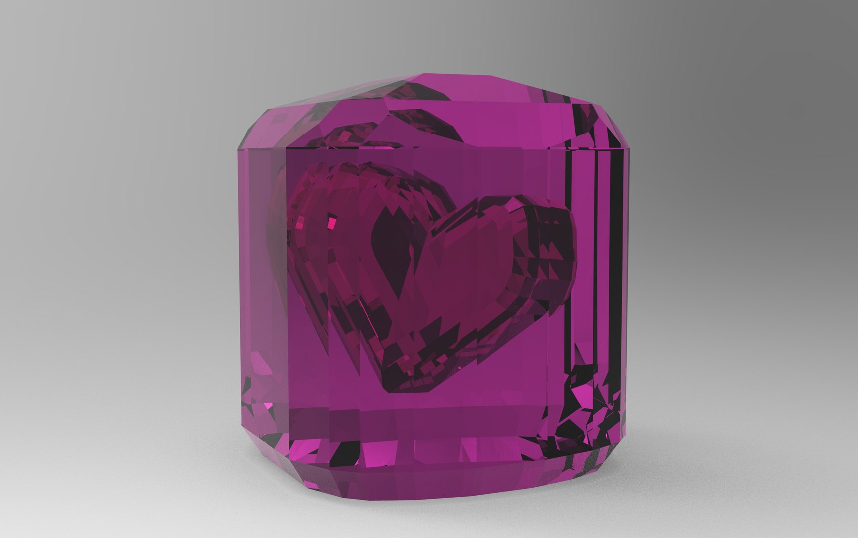 3D Heart In Stone - TurboSquid 1956933