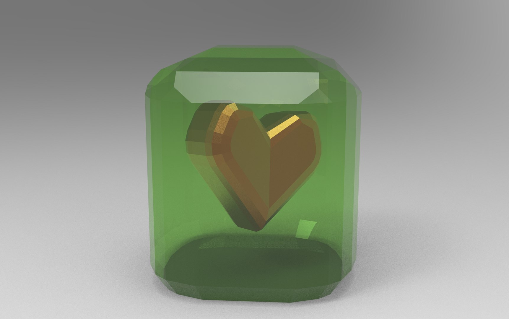 3D Heart In Stone - TurboSquid 1956933