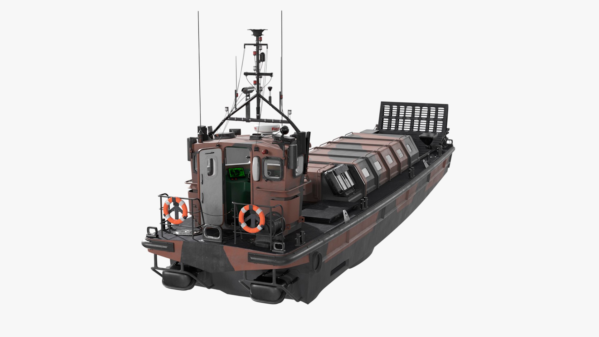 Landing Craft Vehicle Personnel MK5 Rigged 3D Model - TurboSquid 2326314