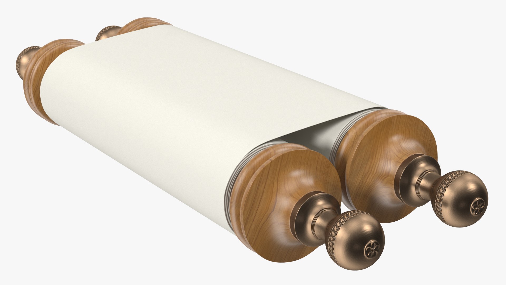 3D Model Rolled Up Paper Scroll - TurboSquid 1781161