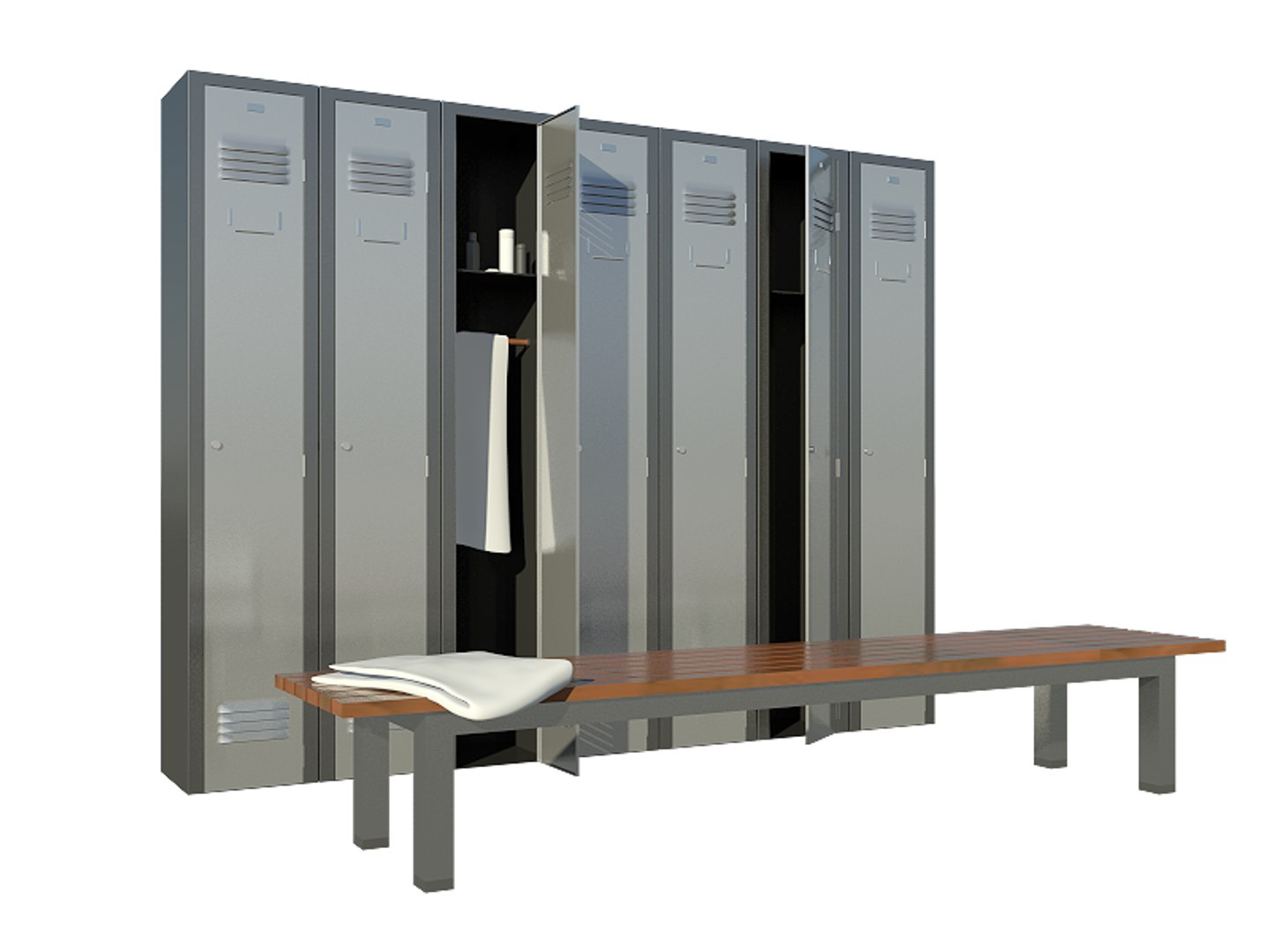 Locker Room 3d Model