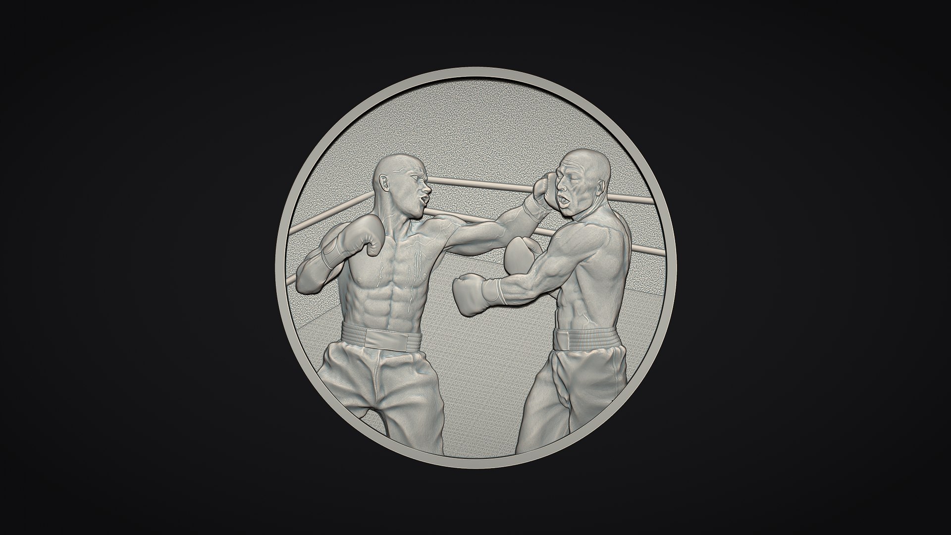 Boxing Medal 3D Print Model Model - TurboSquid 2315371