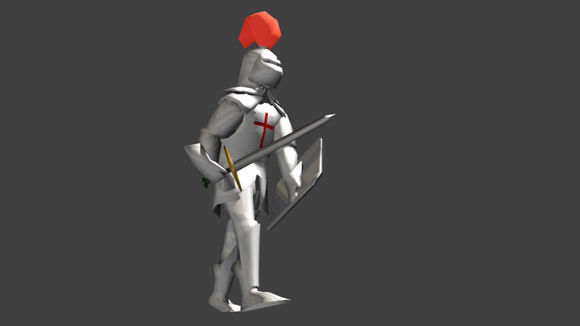 Medieval Knight 3d Obj