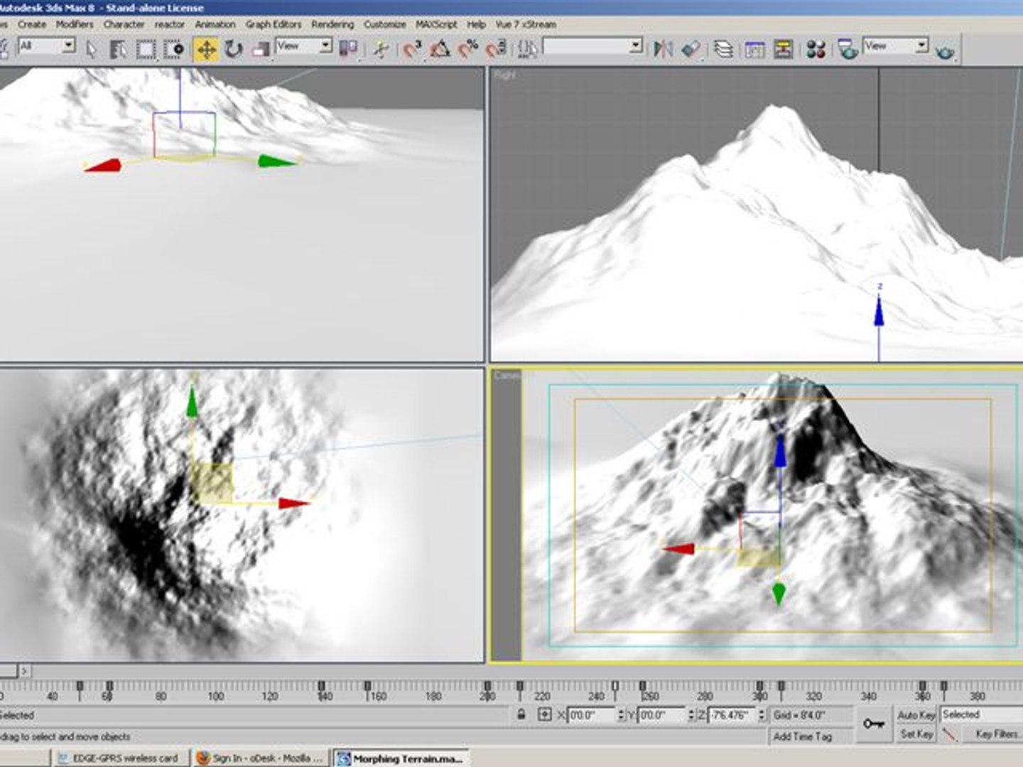 3d Max Terrain Morph Targets Landscape