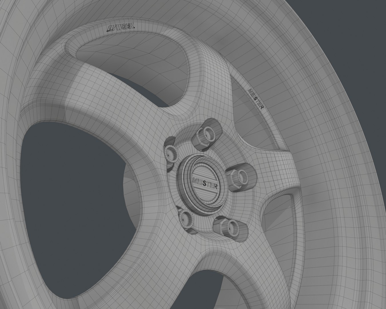 3D Rim Meister Work Wheels - TurboSquid 1440693