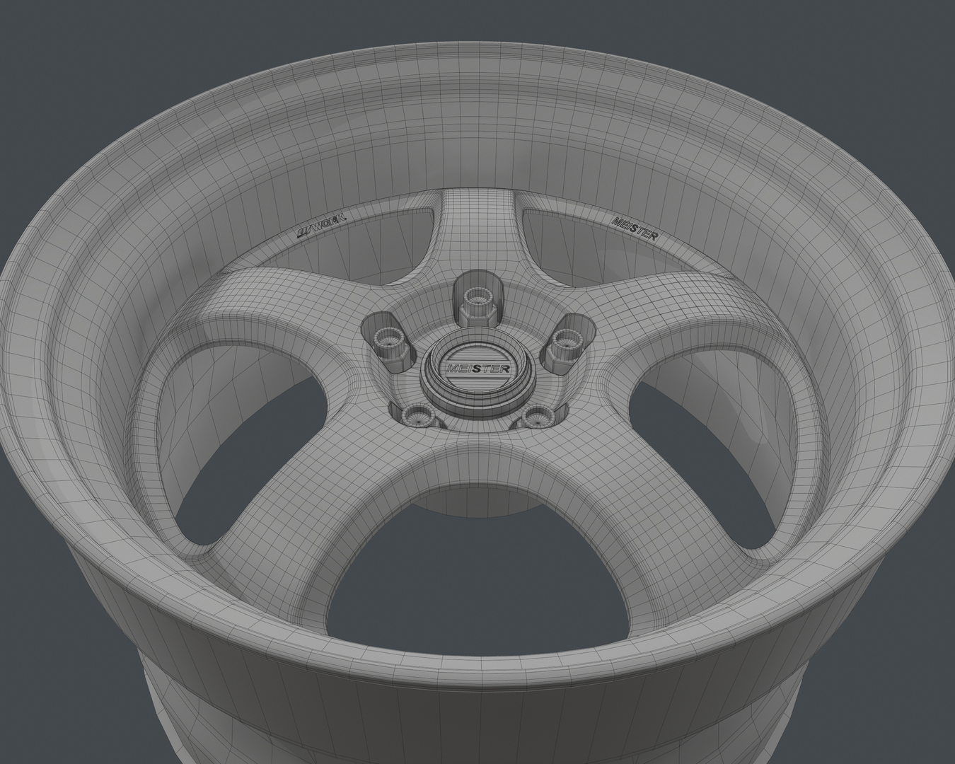 3D rim meister work wheels - TurboSquid 1440693