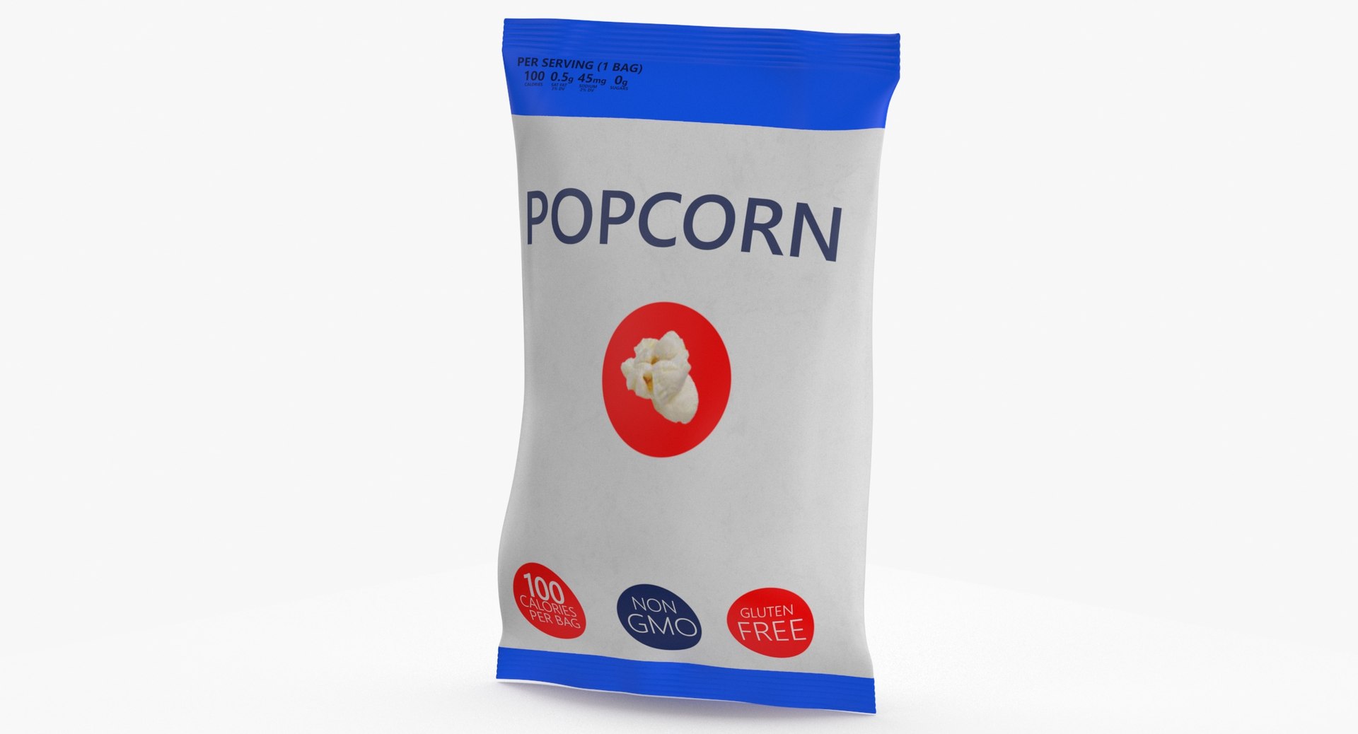 3D Bag Of Popcorn 01 Blank And Generic Color Label Model - TurboSquid ...