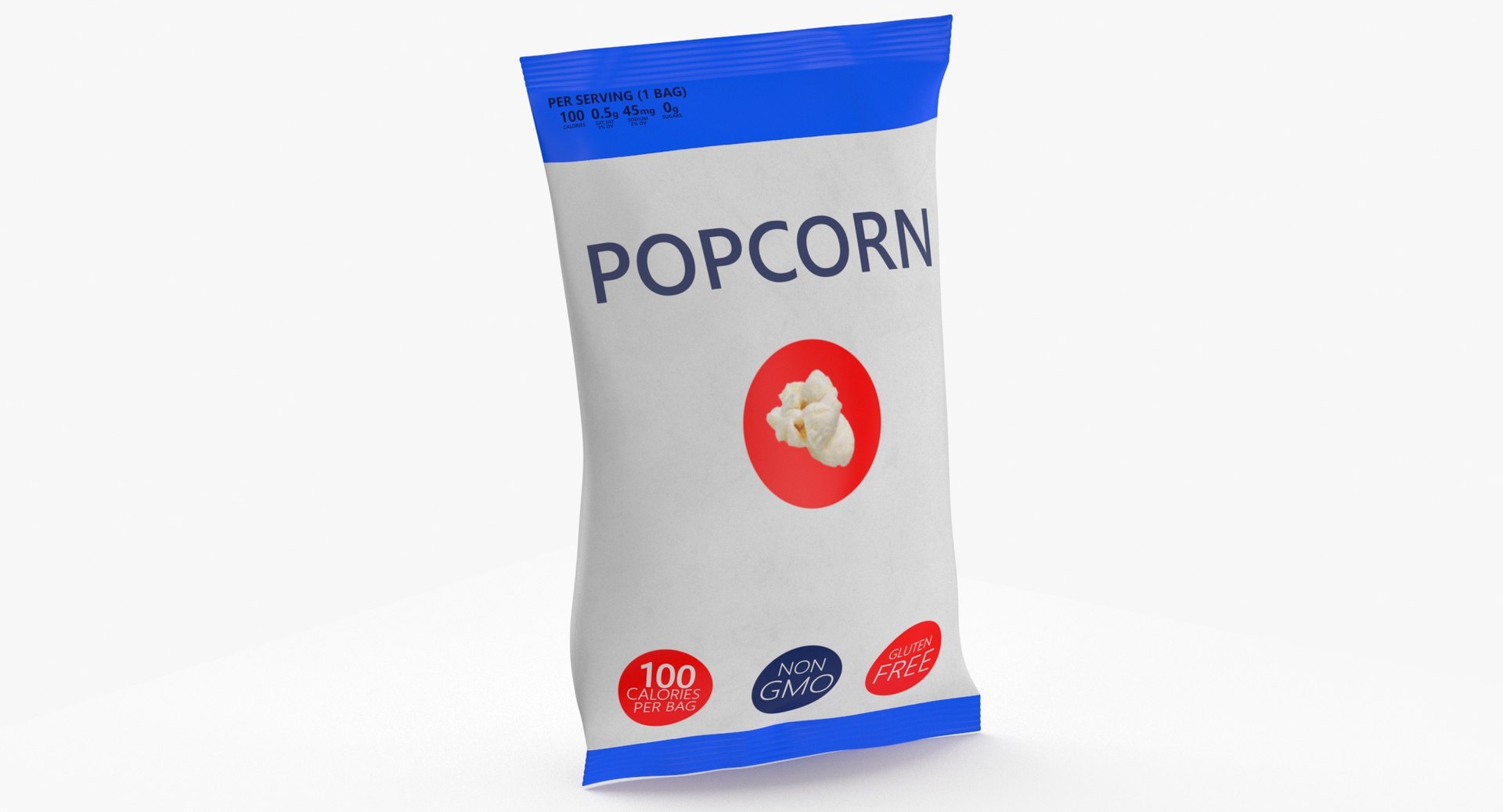 3D Bag Of Popcorn 01 Blank And Generic Color Label Model - TurboSquid ...