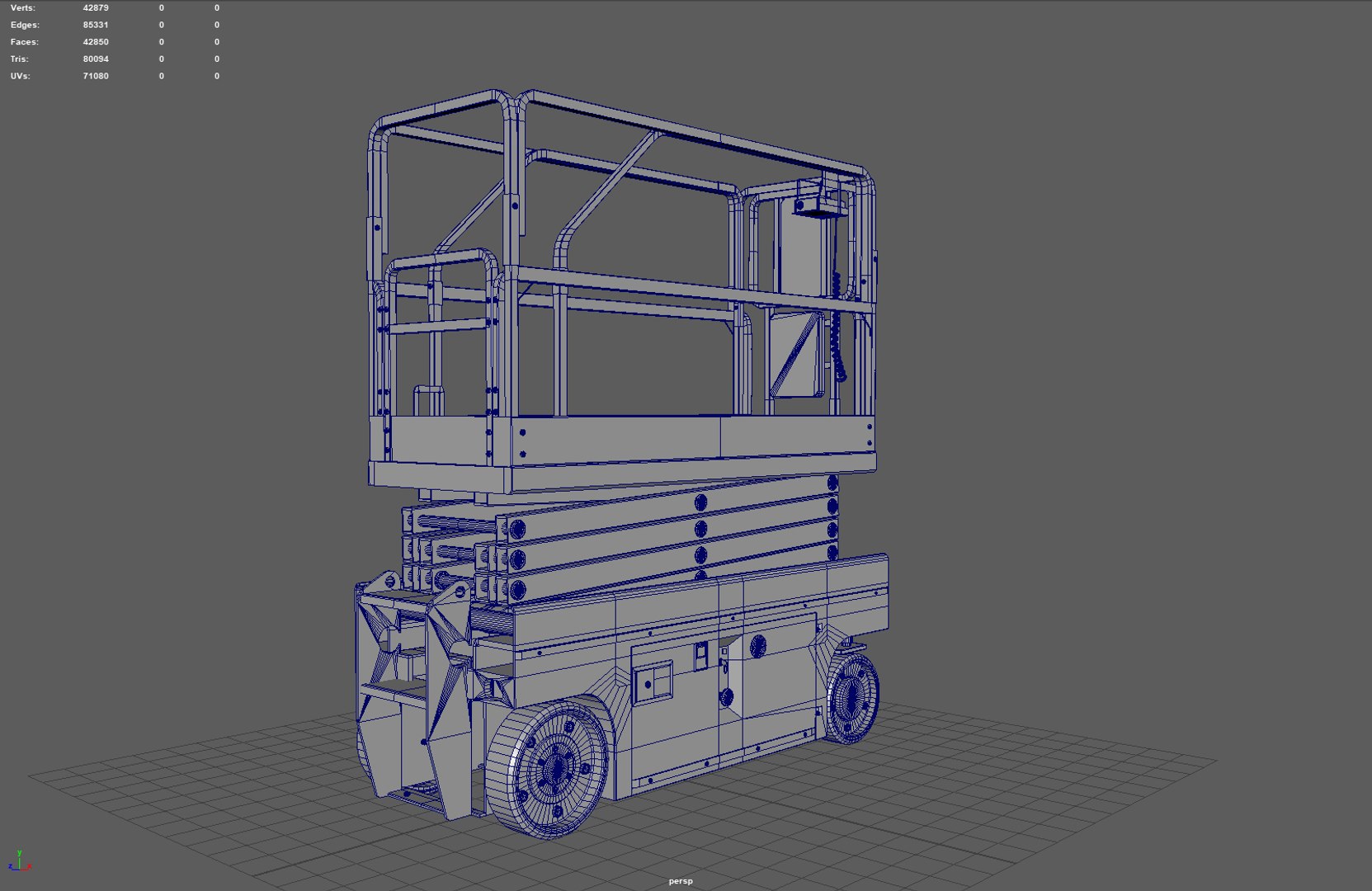 3D Scissor Lift model - TurboSquid 1763142