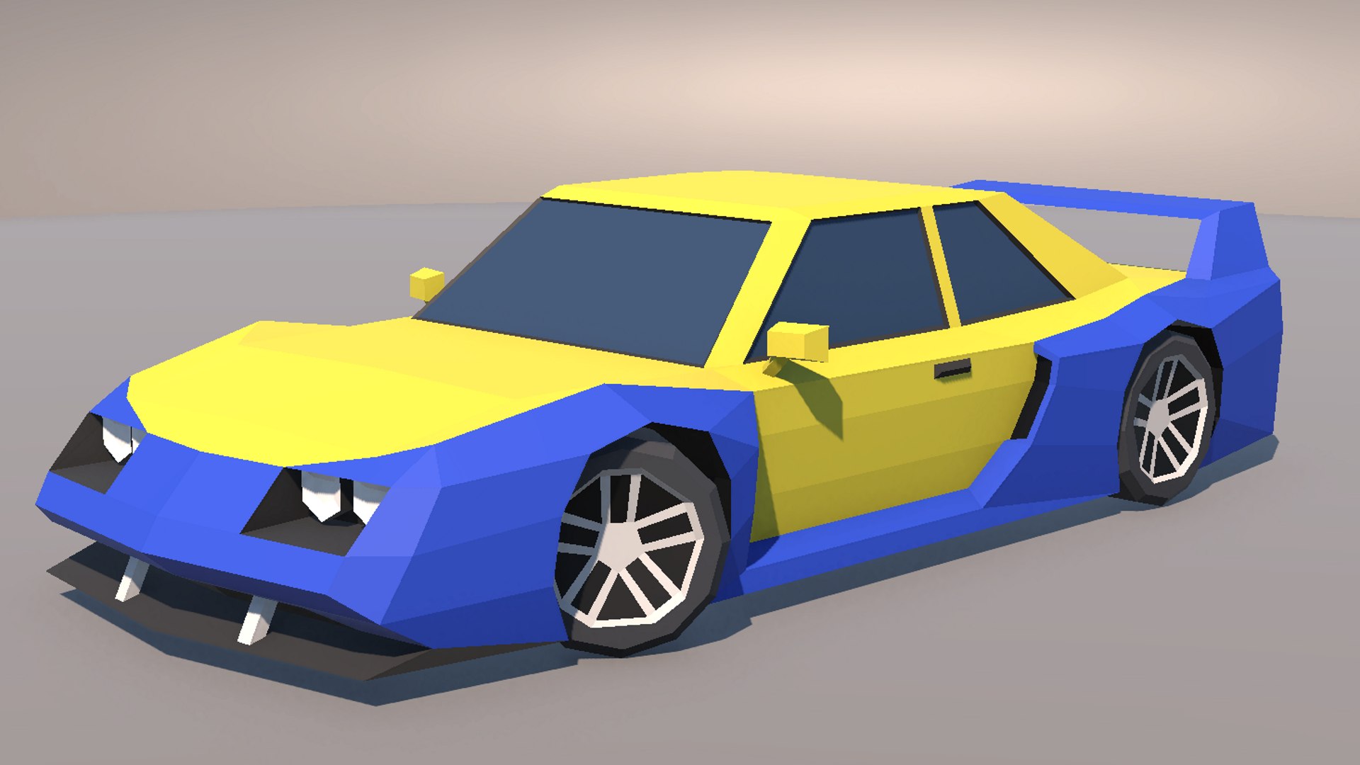 Low Poly Muscle Touring Car V2 GAME MOBILE READY Model - TurboSquid 2407866
