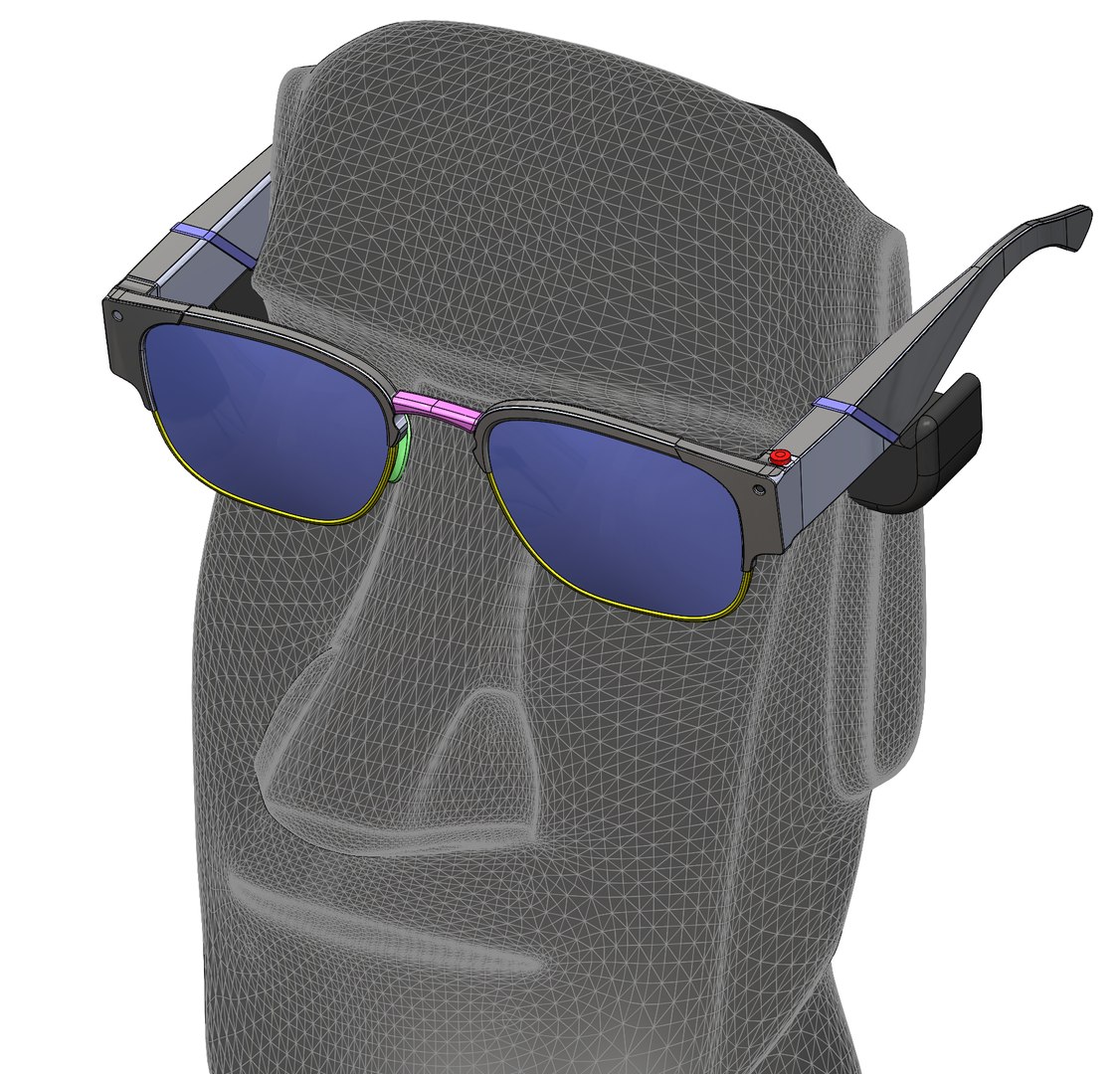 EASTER ISLAND MOAI STATUE 3D MODEL SCULPTURE HOLDER GLASSES SPECTACLES ...