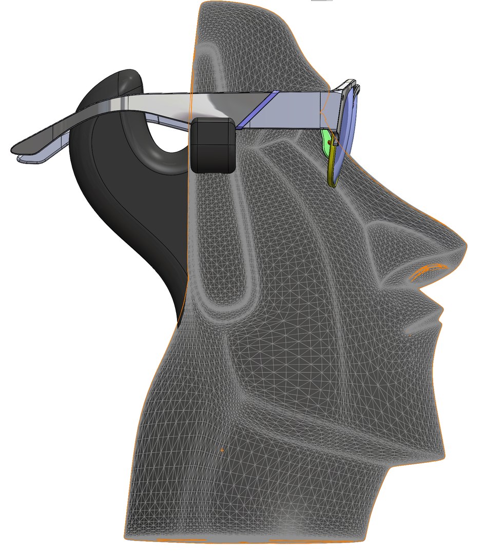 EASTER ISLAND MOAI STATUE 3D MODEL SCULPTURE HOLDER GLASSES SPECTACLES ...