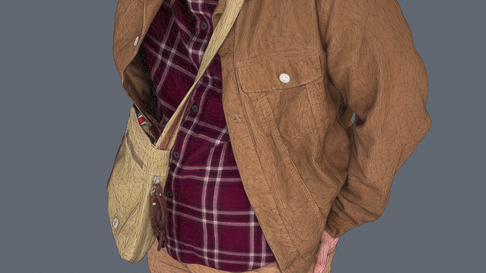 3D Model Urban Contemplation Man In A Beige Outfit - TurboSquid 2088740