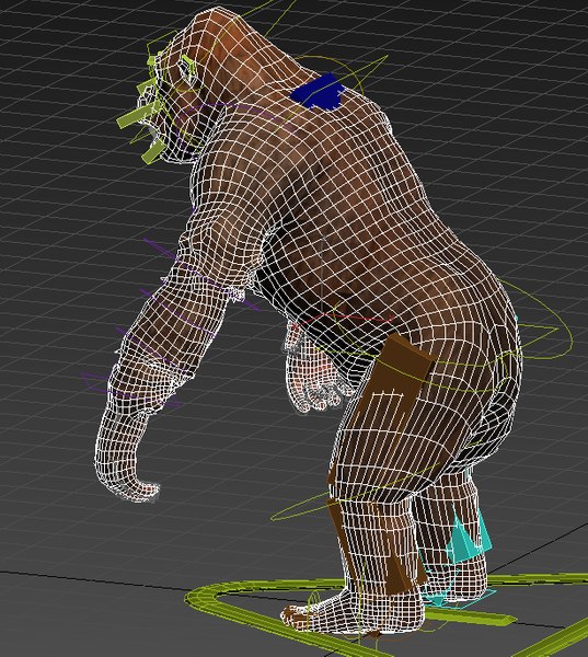 3D model gorilla low-poly - TurboSquid 1461588
