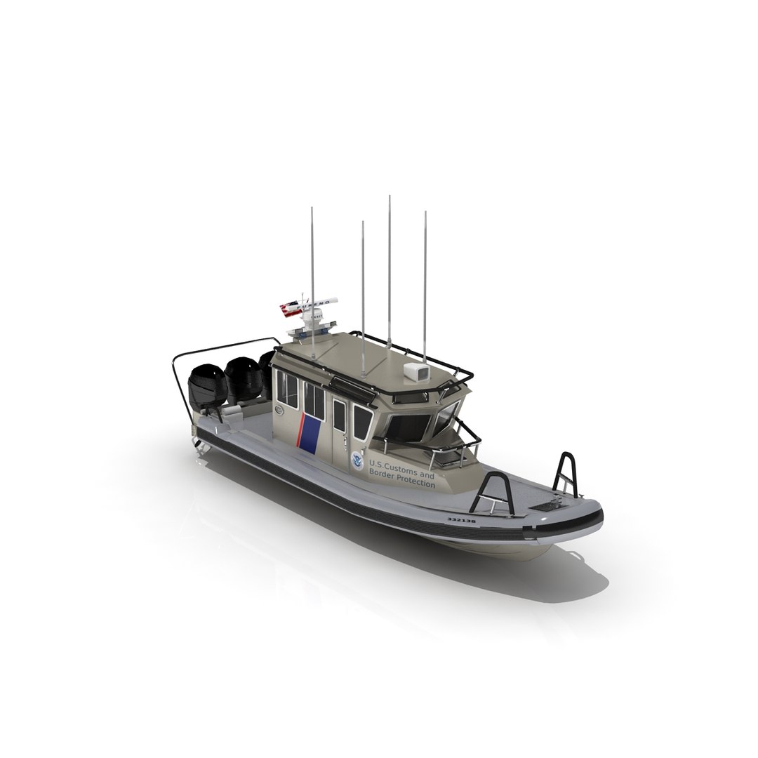 3d Interceptor Class Safe Boat Model