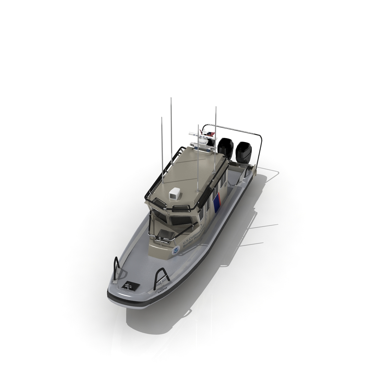 3d interceptor class safe boat model