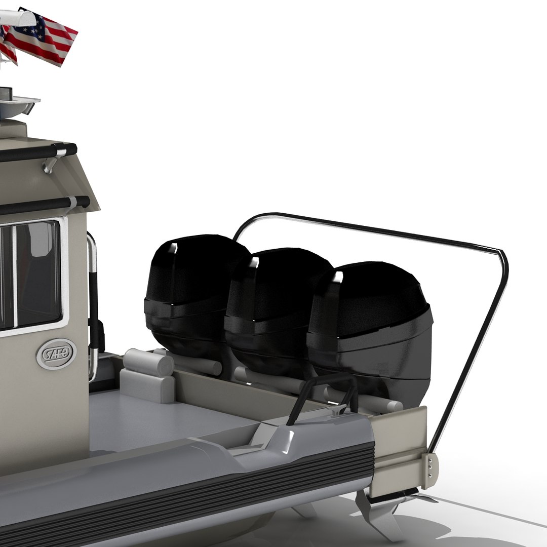 3d Interceptor Class Safe Boat Model