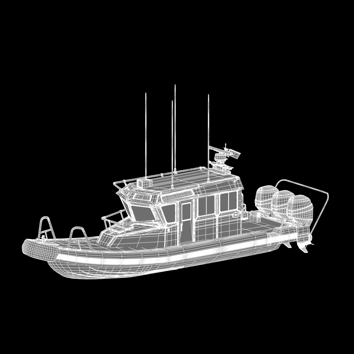 modelo 3d Interceptor Class 33 ft SAFE Boat - TurboSquid 689486