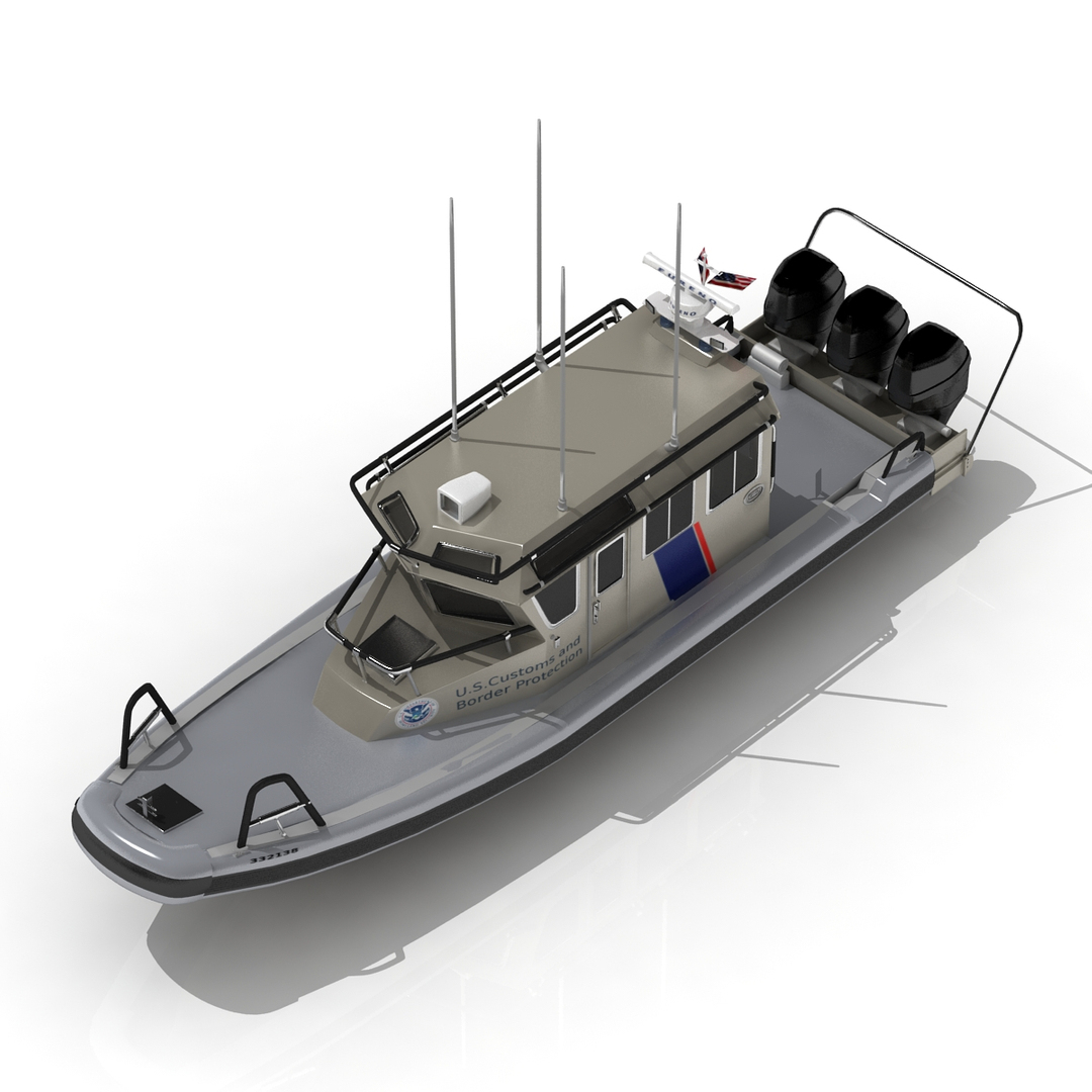 3d interceptor class safe boat model