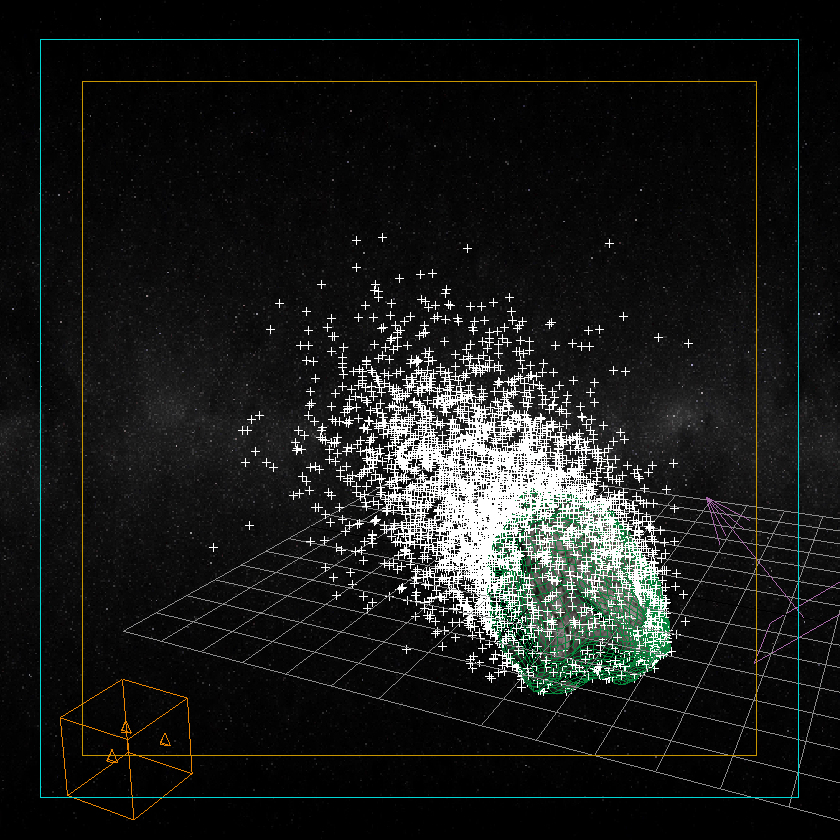 3d meteor particle earth model