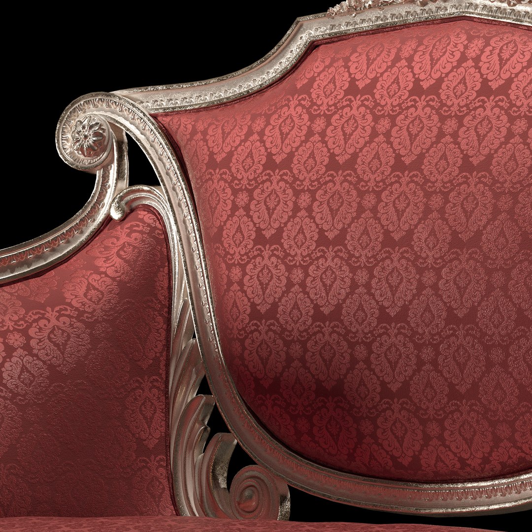 Rococo Armchairs 3D Model - TurboSquid 1920932