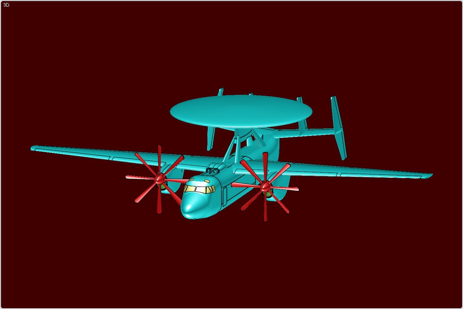 E-2d Advanced Hawkeye Aircraft 3d 3ds
