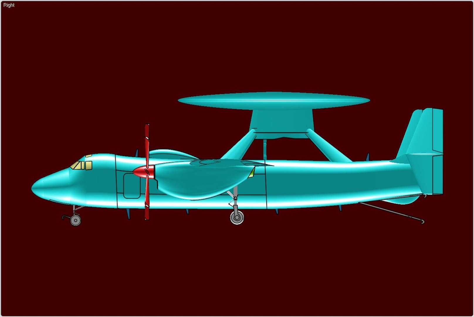 E-2d Advanced Hawkeye Aircraft 3d 3ds