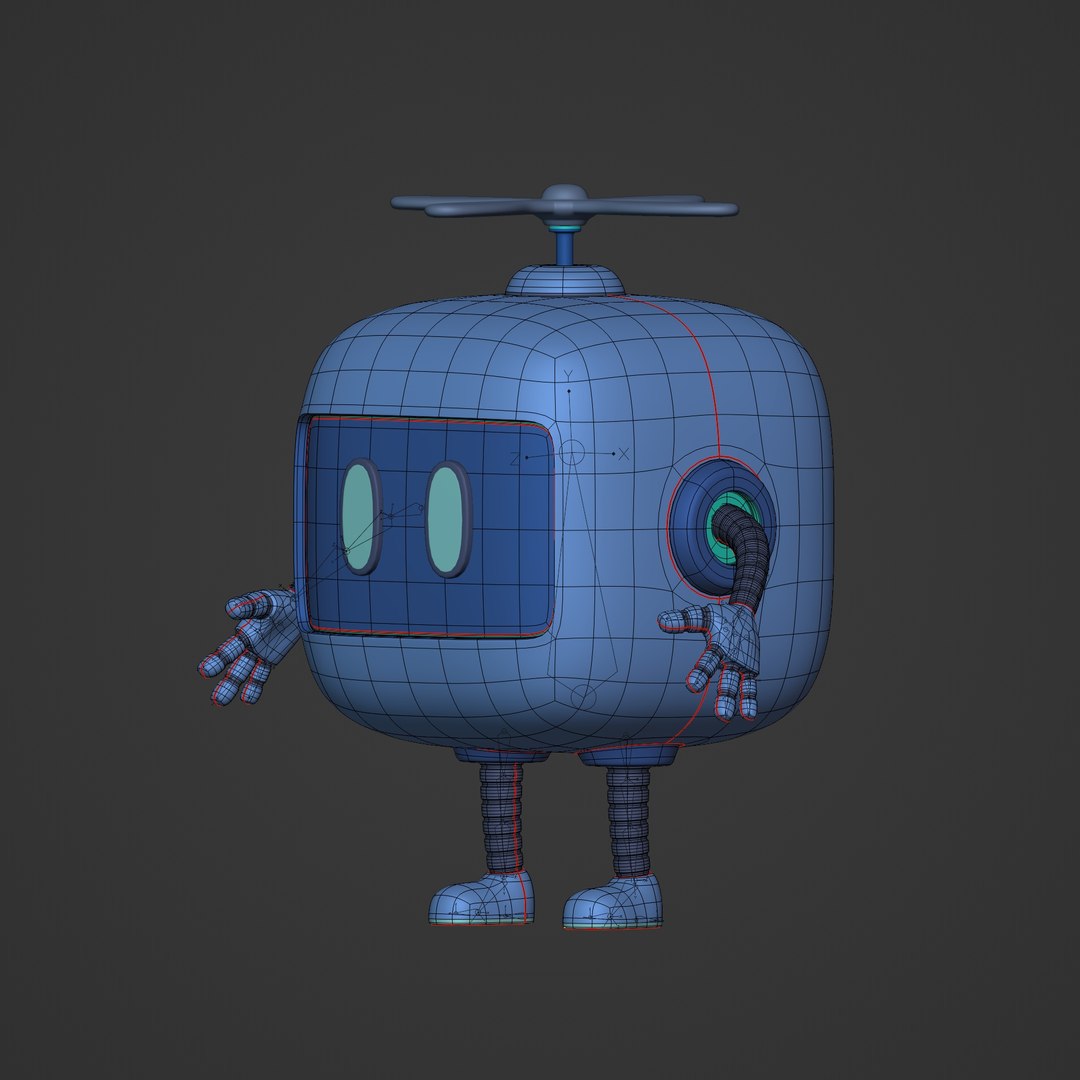 Cute Android Robot Model - TurboSquid 1772661